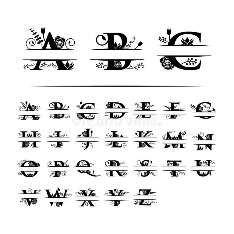 Letter Monogram Stock Illustrations – 991,275 Letter Monogram Stock ...