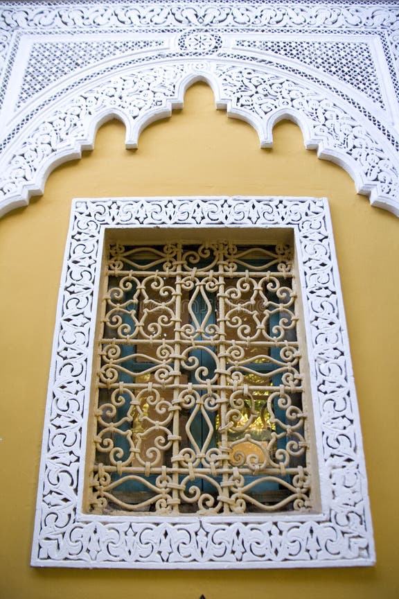 Decorative Moroccan window stock photo. Image of close - 3607892