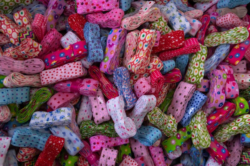 Decorative Multi-colored Braids or Ribbons is Mixed Editorial Stock ...