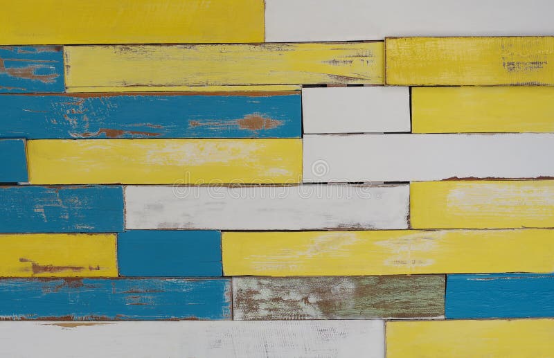 Decorative Multicolor Wood Wall Background Stock Image - Image of color ...