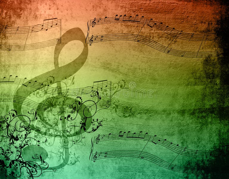 Decorative Music Notes stock image. Image of melody, rustic - 2348817