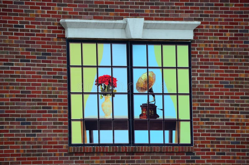 Decorative Music Store Window Advertising Editorial Stock Photo - Image ...