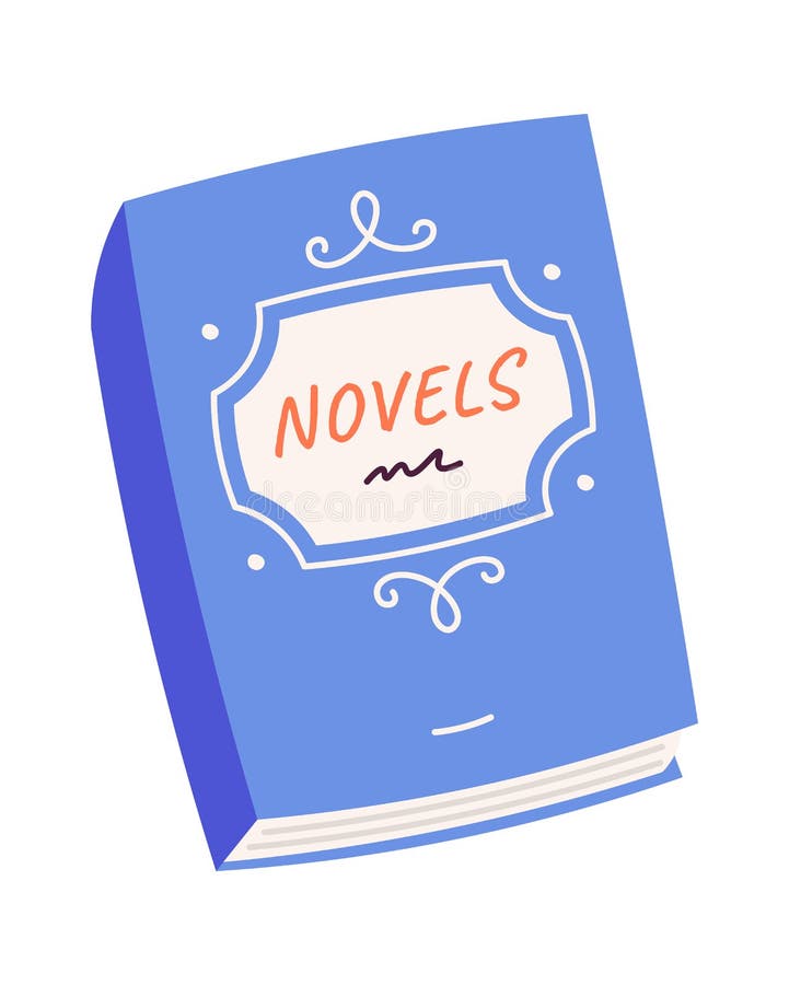 Decorative Novels Book Flat Icon Reading Literature Stock Vector ...