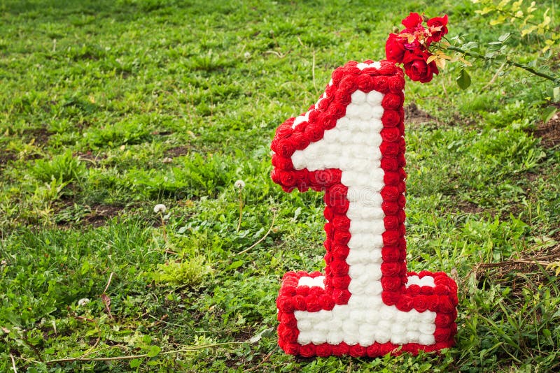 Decorative number one stock image. Image of color, jubilee - 60221989