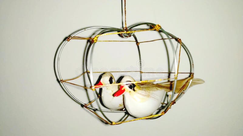 A Decorative Object with Birds on a White Backgroung Stock Photo ...