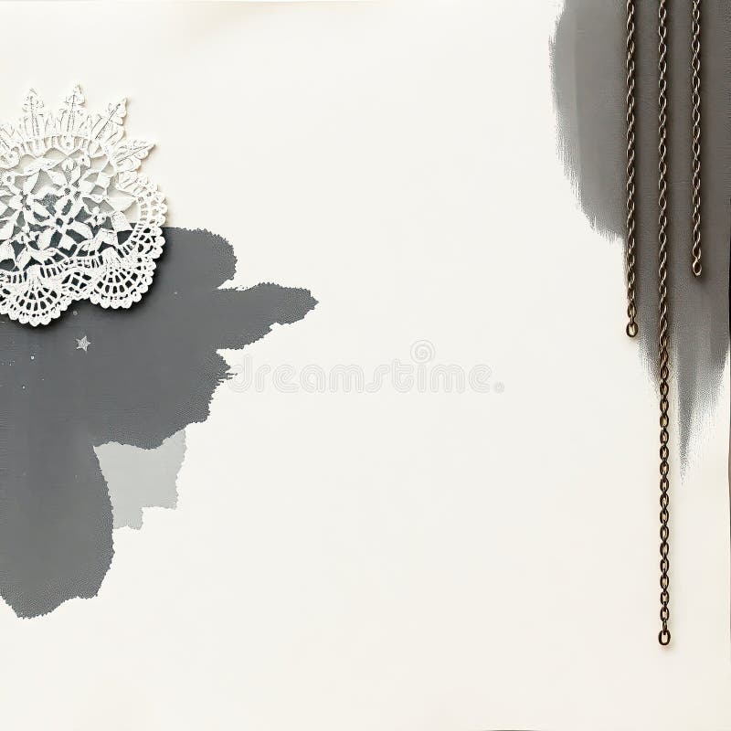 Decorative Old Paper Background with Textile Details Stock Image ...