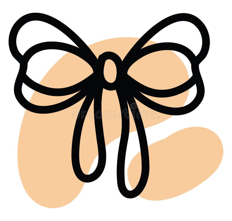 Decorative Orange Ribbon, Icon Icon Stock Vector - Illustration of icon ...