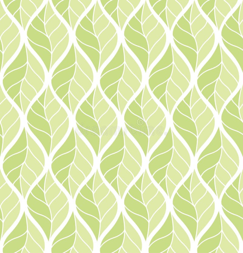 Geometric Leaf Vector Seamless Pattern. Floral Illustration Background ...