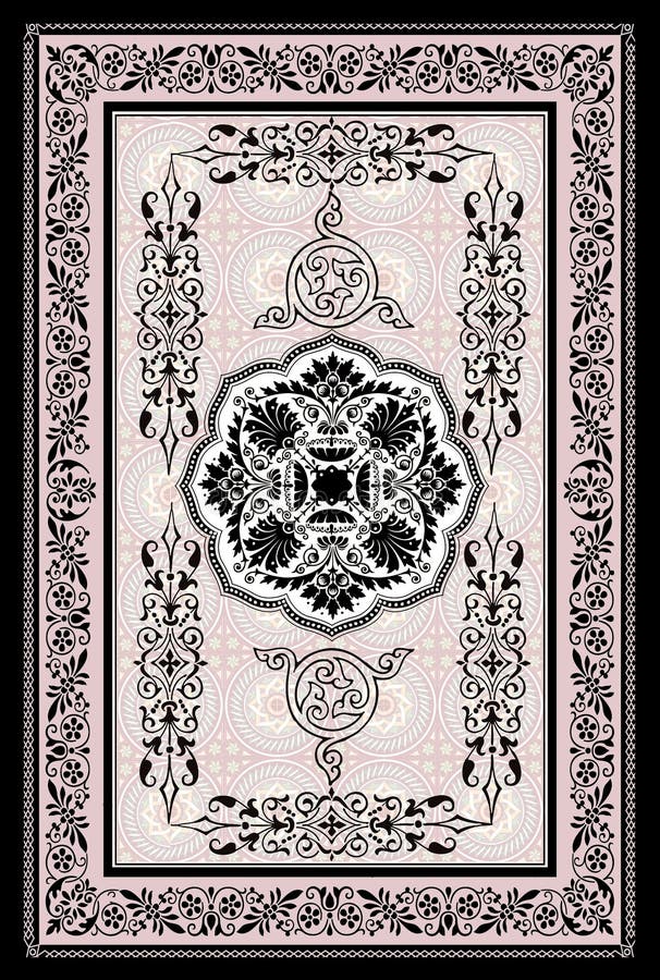 Decorative oriental rug stock illustration. Illustration of workmanship ...