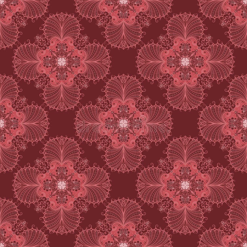 Decorative Ornament - Repeatable Pattern - Radial Diamond Tiles - Dark ...