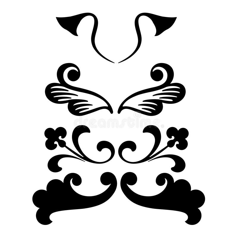 Decorative ornament shapes stock vector. Illustration of backdrop - 1786983