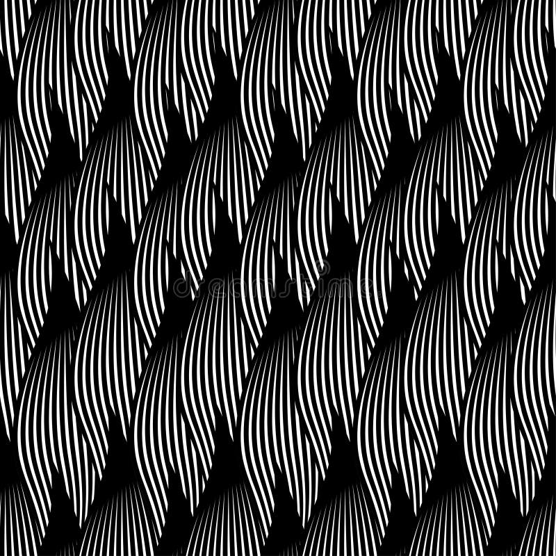 Decorative Ornamental Seamless Pattern Waves Petal Stock Vector ...