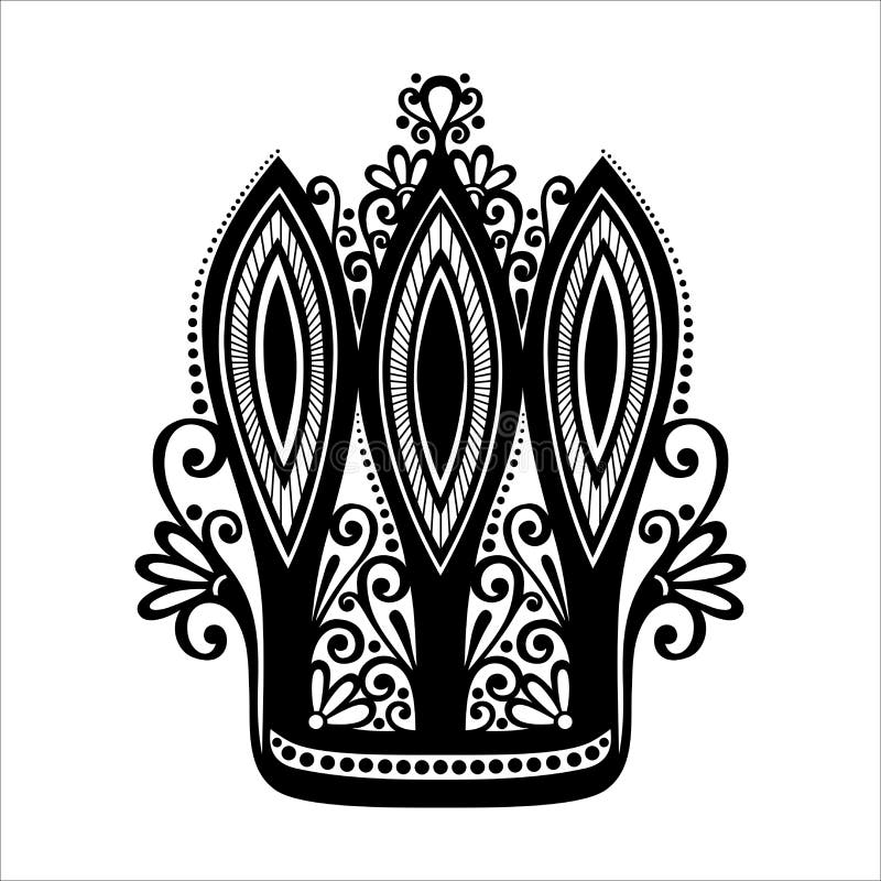 Scissors and Crown Silhouette Stock Illustration - Illustration of arms ...