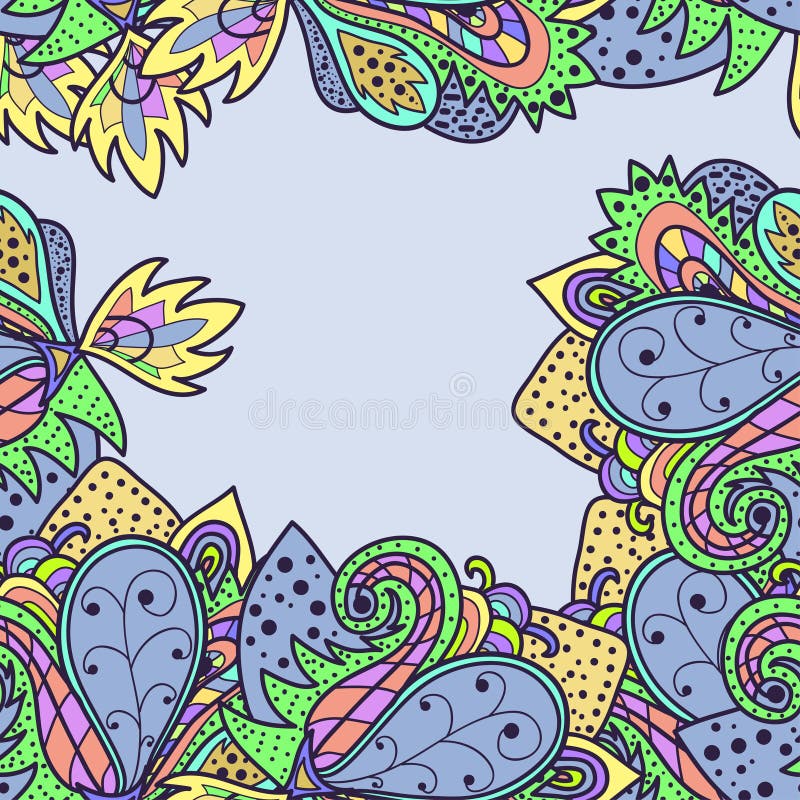 Decorative ornate frame stock vector. Illustration of element - 41960679