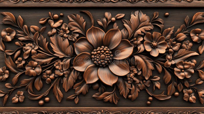 Decorative Panel with Intricate Floral Design Made of Light Stock Image ...