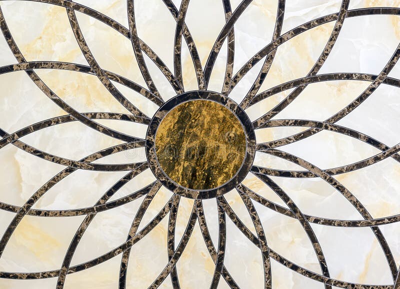 Decorative Panel of Natural Marble with Patterns Stock Photo - Image of ...