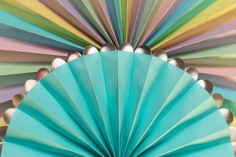 Decorative Paper Rosettes. Circle Shaped Folded Paper Stock Photo ...