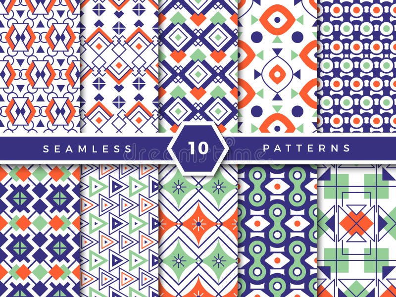 Decorative Pattern. Abstract Geometrical Shapes Elegant Light ...