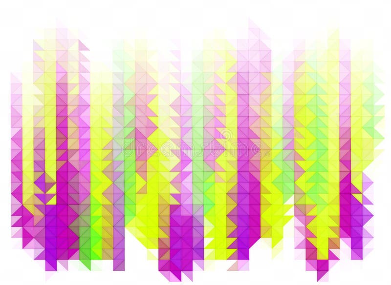 Decorative Pattern Of Bright Pink, Purple, Yellow And Green Geometric ...