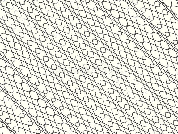 Decorative Pattern of Dark Sinuous Lines. Vector Illustration Stock ...