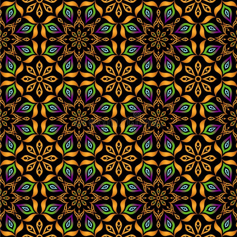 Decorative gold pattern stock vector. Illustration of decorations ...