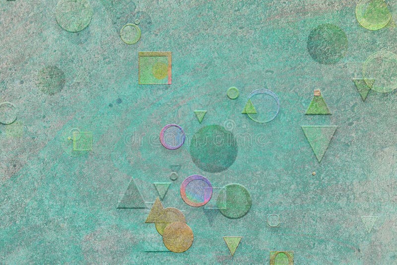 Decorative and Pattern Shape Illustrations. Round, Modern, Emboss ...