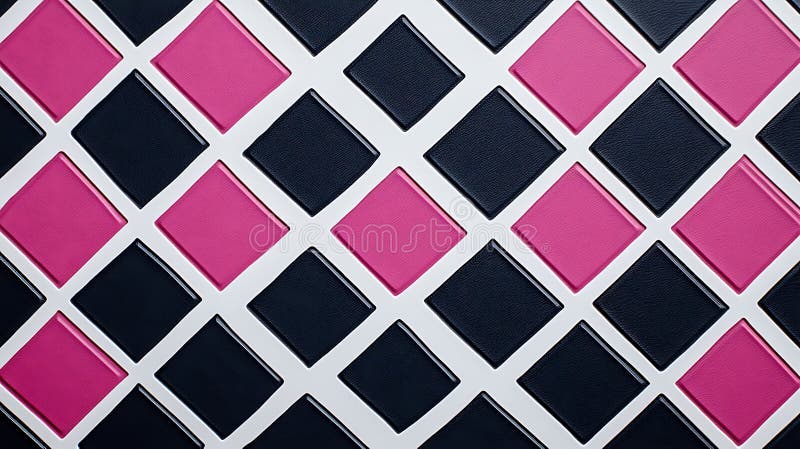 A Decorative Pattern Showing Diamond Shapes of Contrasting Colors Stock ...