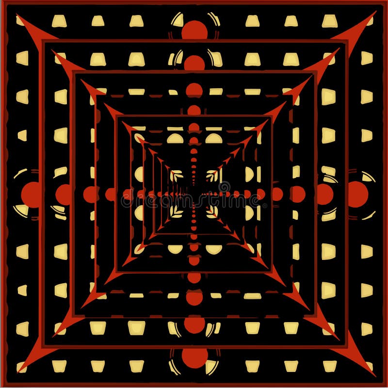 Decorative Patterned a Frame Stock Vector - Illustration of creative ...