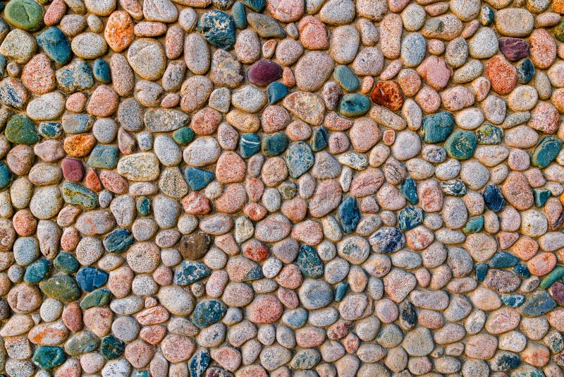 Decorative Pebble Wall Texture Stock Image - Image of design, pink ...