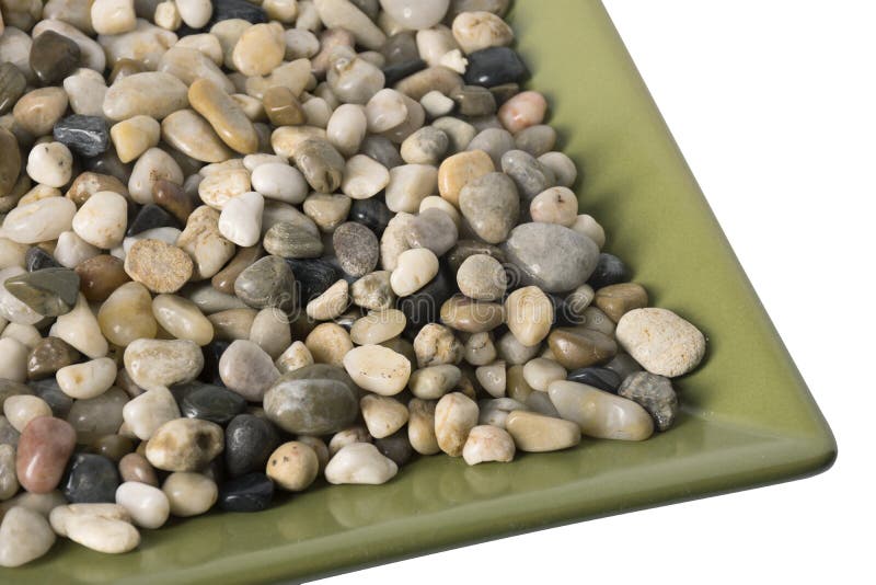 Decorative Pebbles - Edge of Plate Stock Image - Image of ground ...