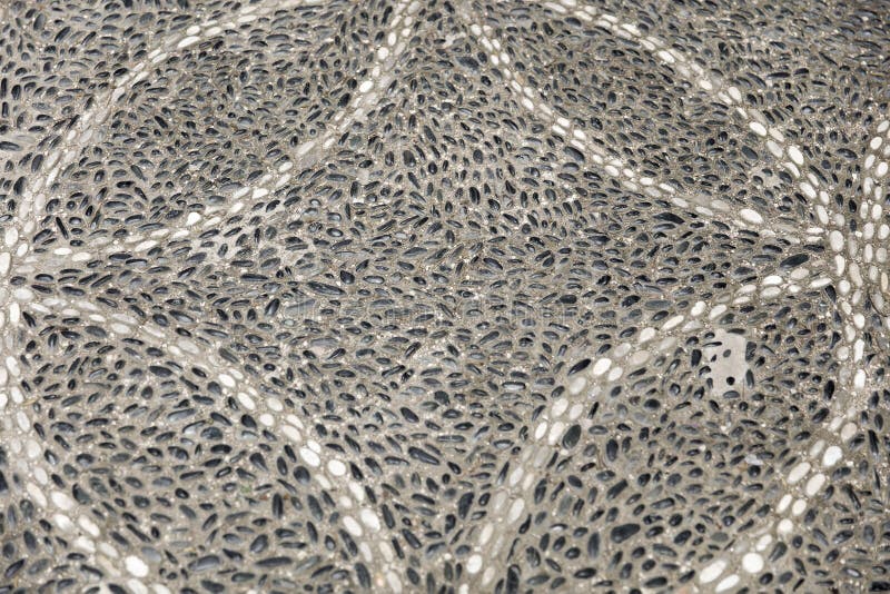 Decorative Pebblestone Pathway Stock Image - Image of ancient, floor ...