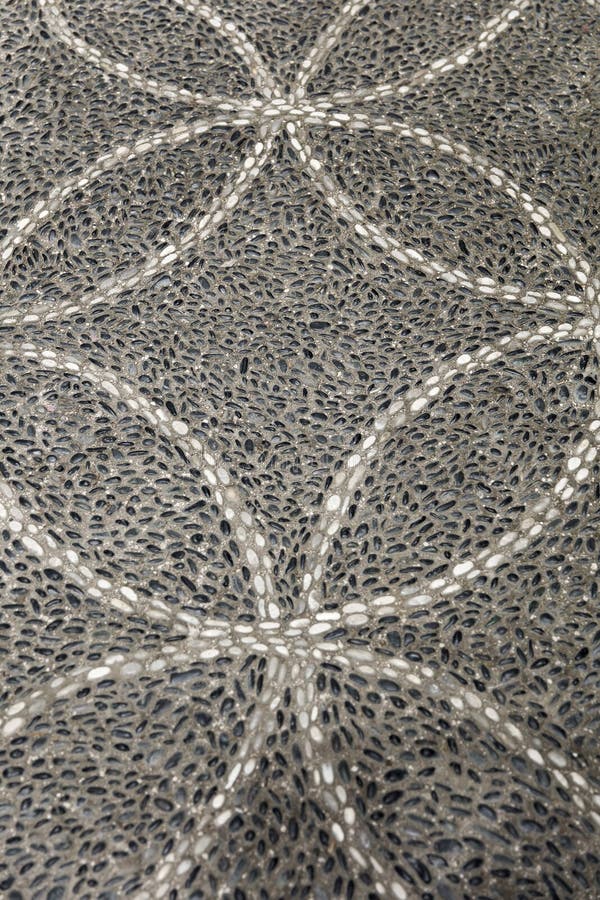 Decorative Pebblestone Pathway Stock Photo - Image of path, exterior ...