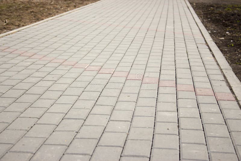 A Decorative Pedestrian Entrance Stock Image - Image of paving, tile ...