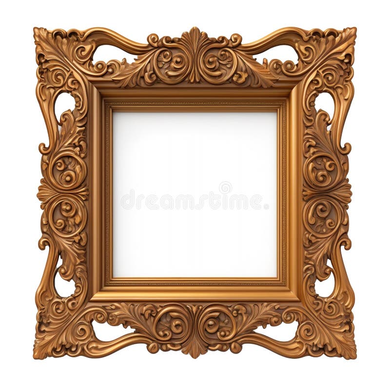 Decorative Picture Frame with a Cut Out of a Craft Stock Illustration ...