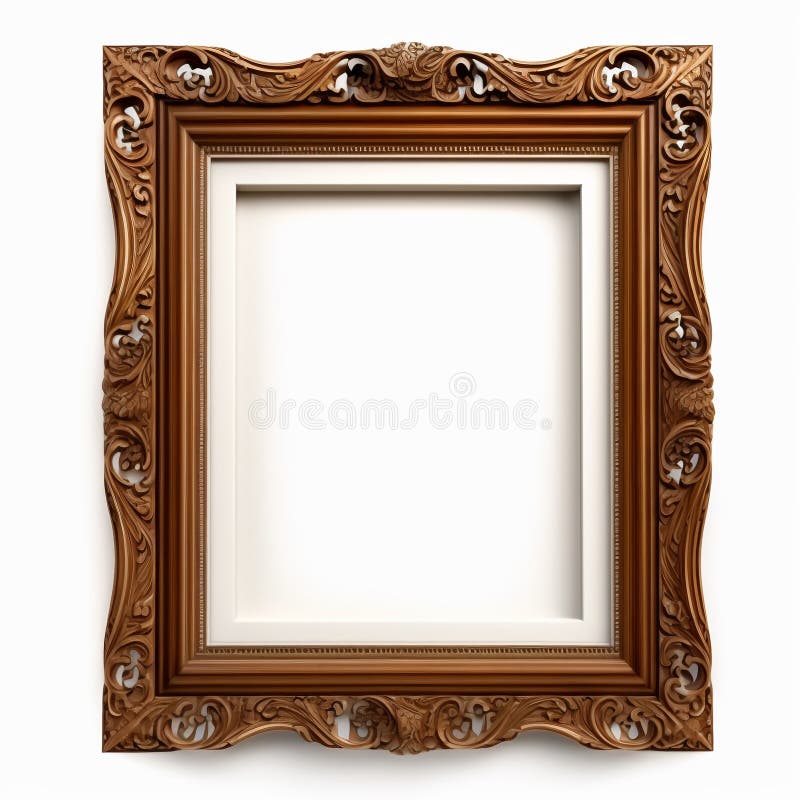 Decorative Picture Frame with a Cut Out of a Craft Stock Illustration ...