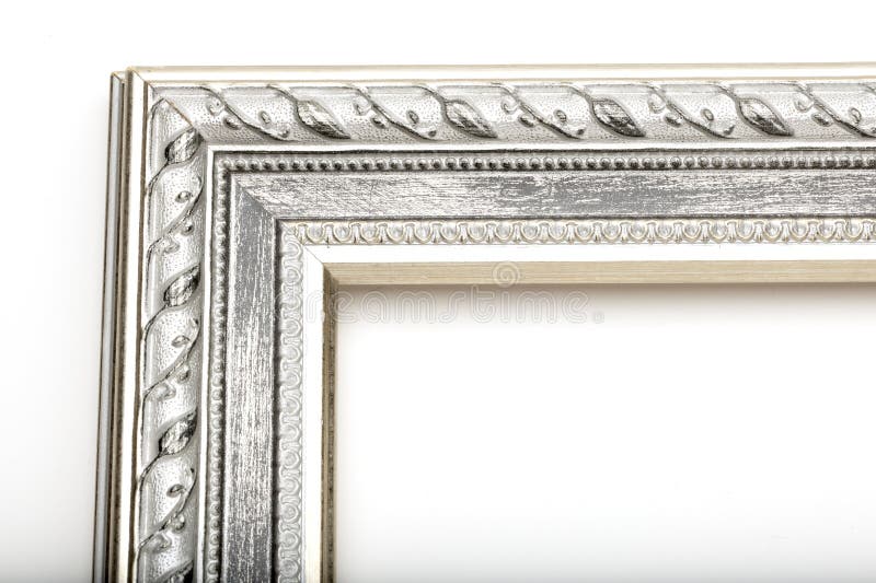 A Decorative Picture Frame with Intricate Silver Detailing. the Frame ...