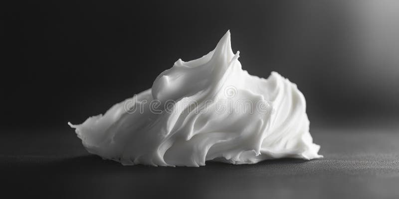 A Decorative Pile of Whipped Cream on a Table Stock Image - Image of ...