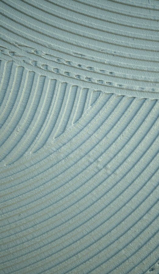 Decorative Plaster is Creating a Wavy Pattern Stock Photo - Image of ...