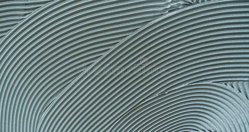 Decorative Plaster is Creating a Wavy Pattern Stock Photo - Image of ...