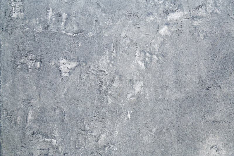Decorative Plaster of Grey Color with Textured Smear, Wall Surface ...