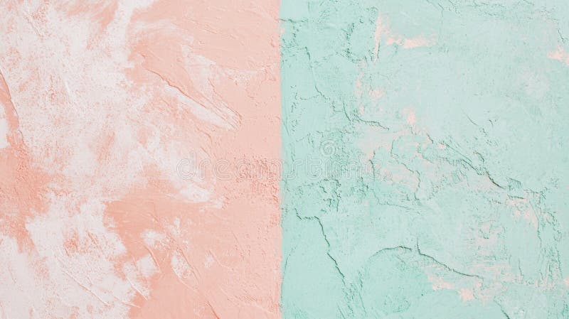 Decorative Plaster Texture Showcasing Light Green and Peach Colors ...