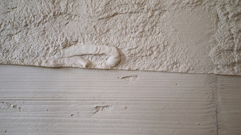 Decorative Plastering Creating a Textured Wall Finish Stock ...