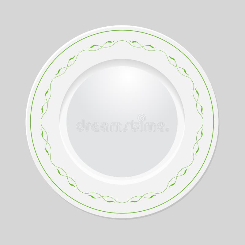 Dinner Plate Decorative Border Stock Illustrations – 355 Dinner Plate ...