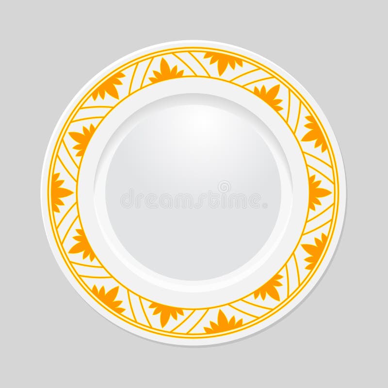 Dinner Plate Decorative Border Stock Illustrations – 354 Dinner Plate ...