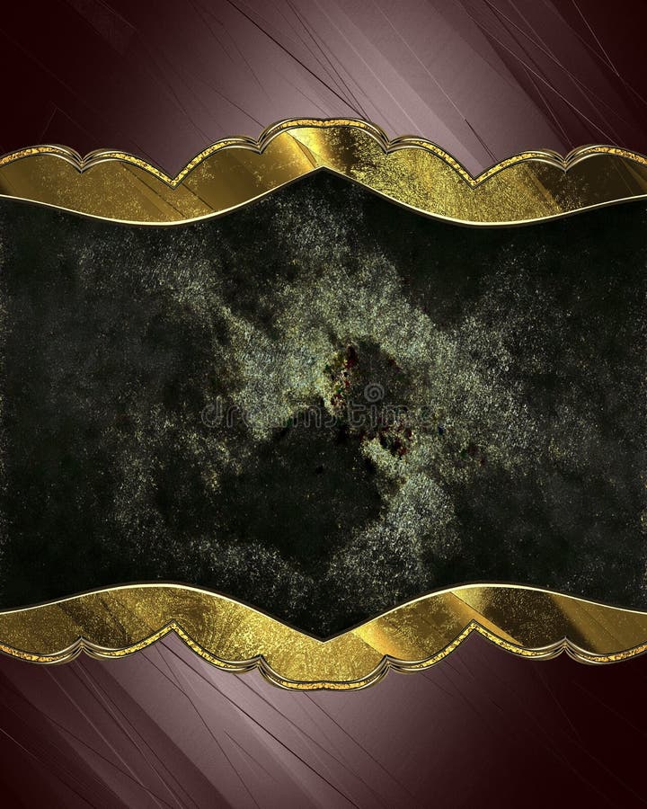 Decorative Plate for Text on Brown Texture. Stock Illustration ...