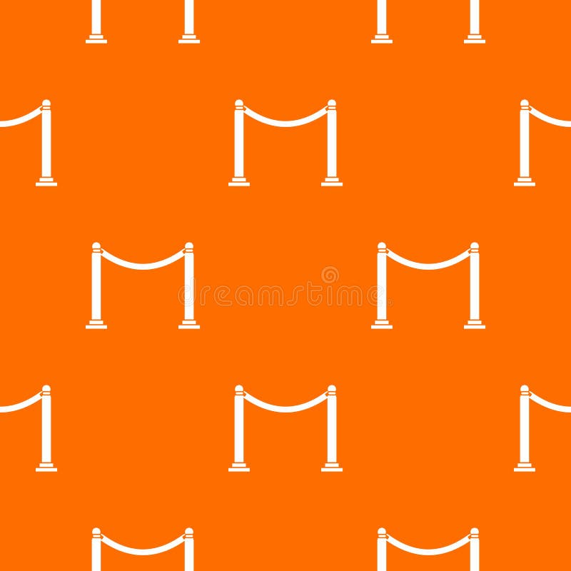 Decorative Poles with Tape Pattern Seamless Stock Vector - Illustration ...