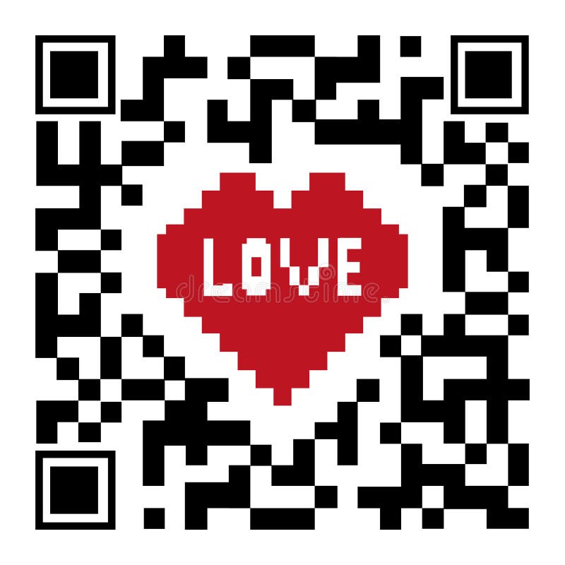 Love Qr Stock Illustrations – 163 Love Qr Stock Illustrations, Vectors ...
