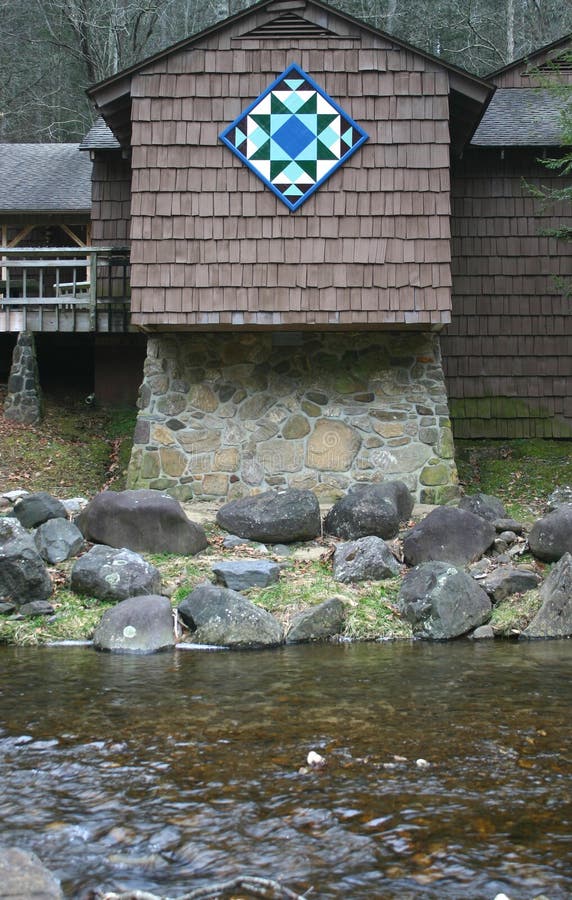 Quilt Square and stream stock image. Image of nature - 107135333