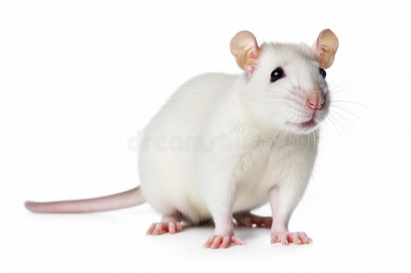 Decorative Rat on a Light Background. Generative AI Stock Illustration ...