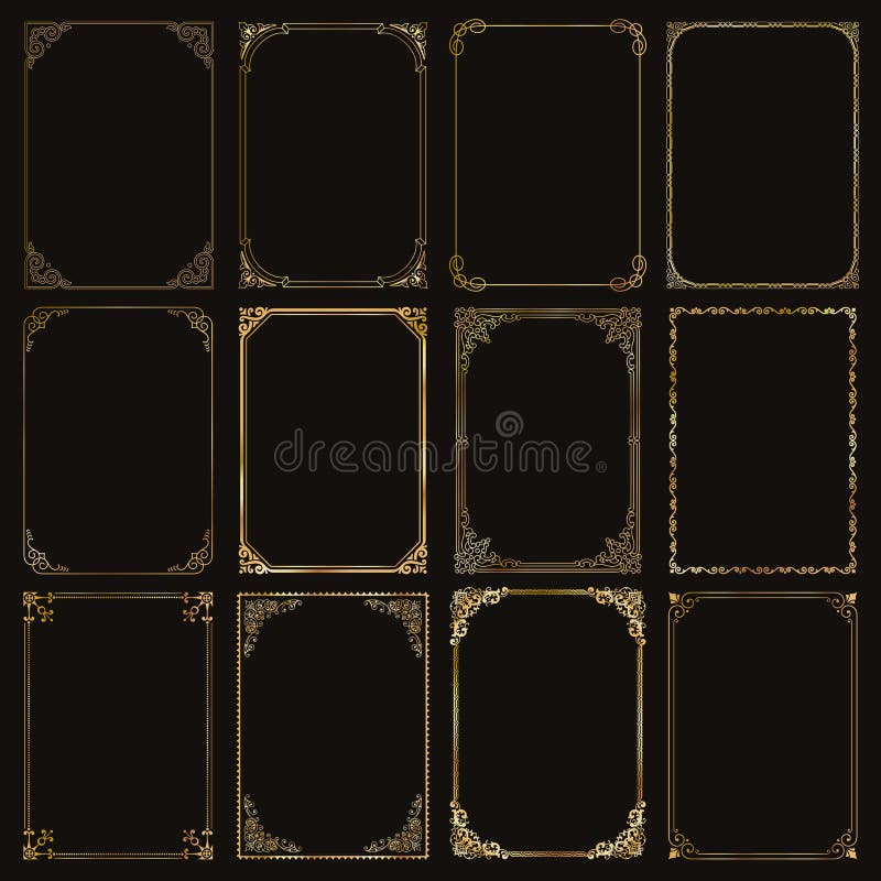 Vintage Gold Rectangle Frames Ornate Borders Stock Illustrations – 127 ... Vintage Gold Rectangle Frames Ornate Borders Stock Illustrations – 127 ...